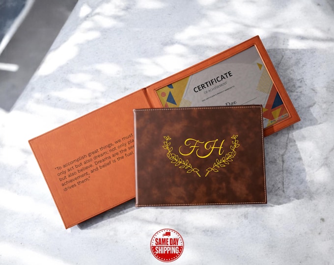 Personalized Diploma Holder, Diploma Frame, Diploma Cover, Graduation ...