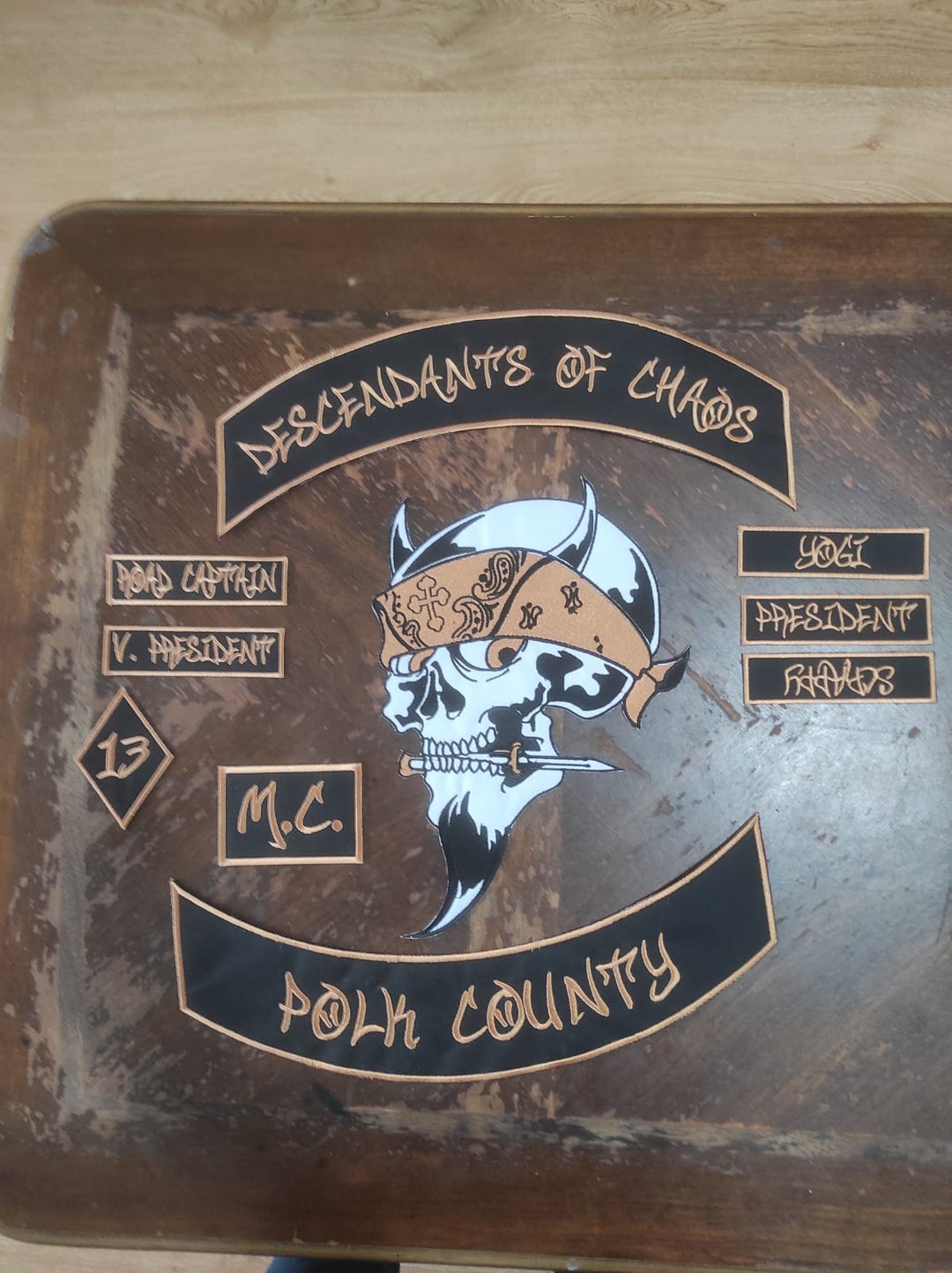 Descendants of Chaos Polk County Mc Embroidery Patches Set of 10 Pcs ...