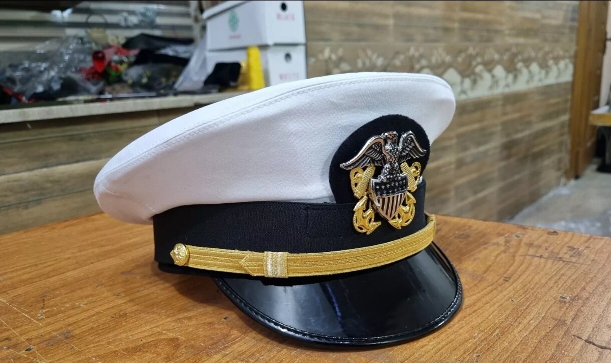 WW2 USA Navy Officers Caps in Two Colours Choose One All Sizes ...