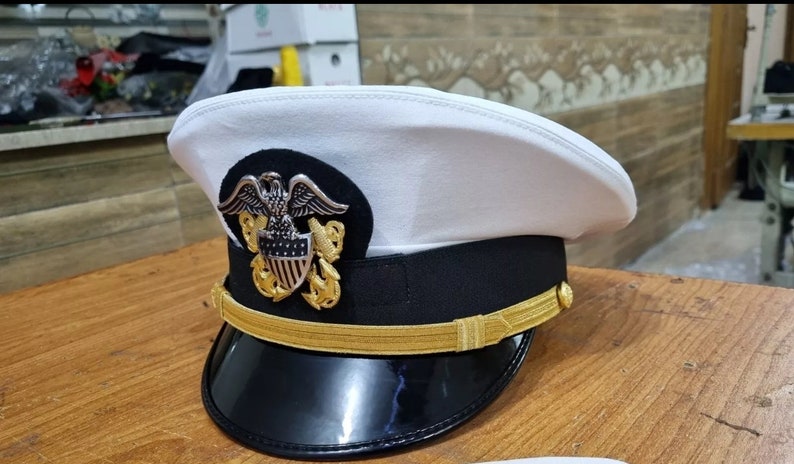 WW2 USA Navy Officers Caps in Two Colours Choose One All Sizes ...