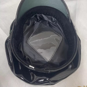 Finest Soft Shinny PVC Muir Cap Peaked Cap Biker Cap Officer Cap All ...