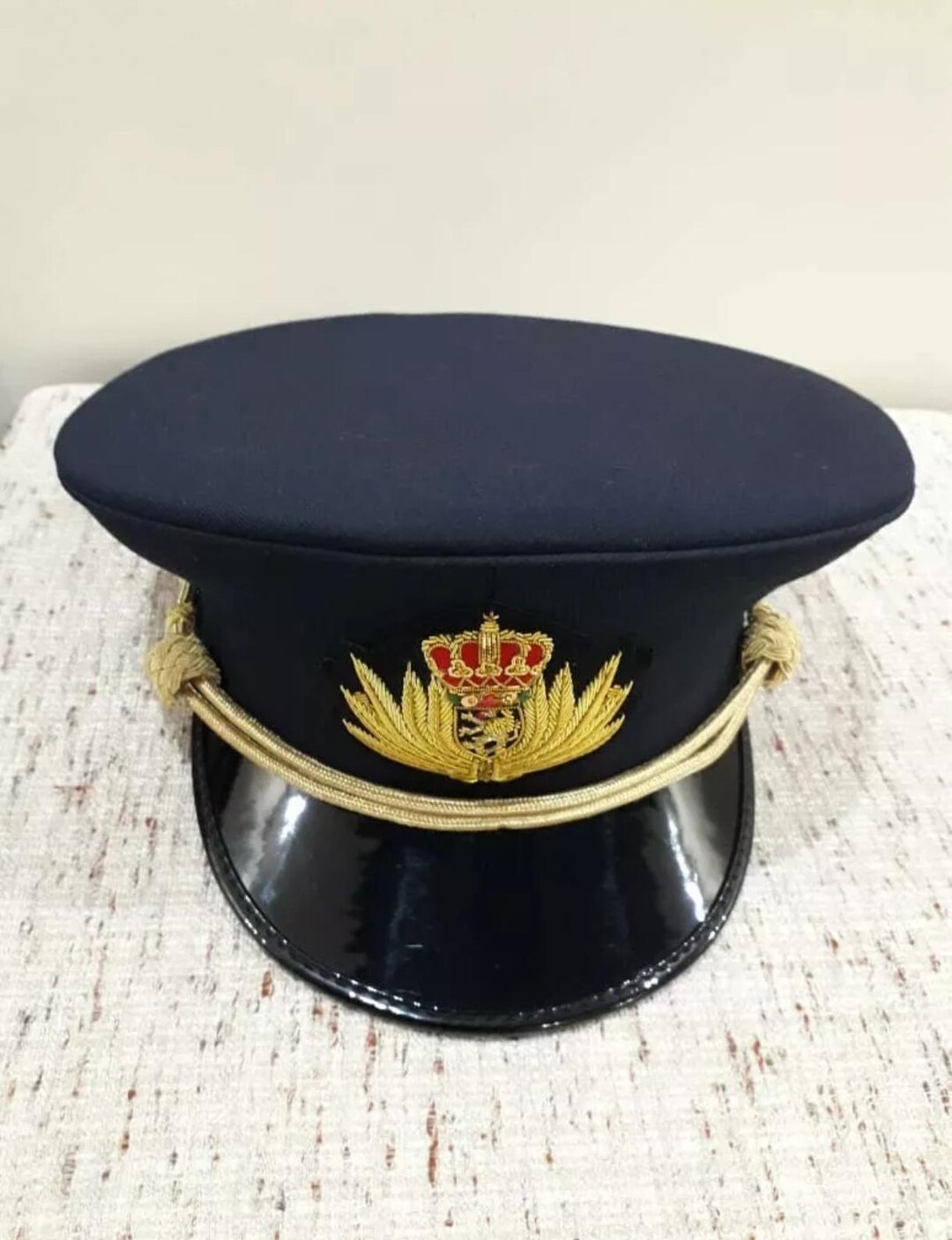 WW11 Belgium Navy Officer Cap All Sizes Available - Etsy