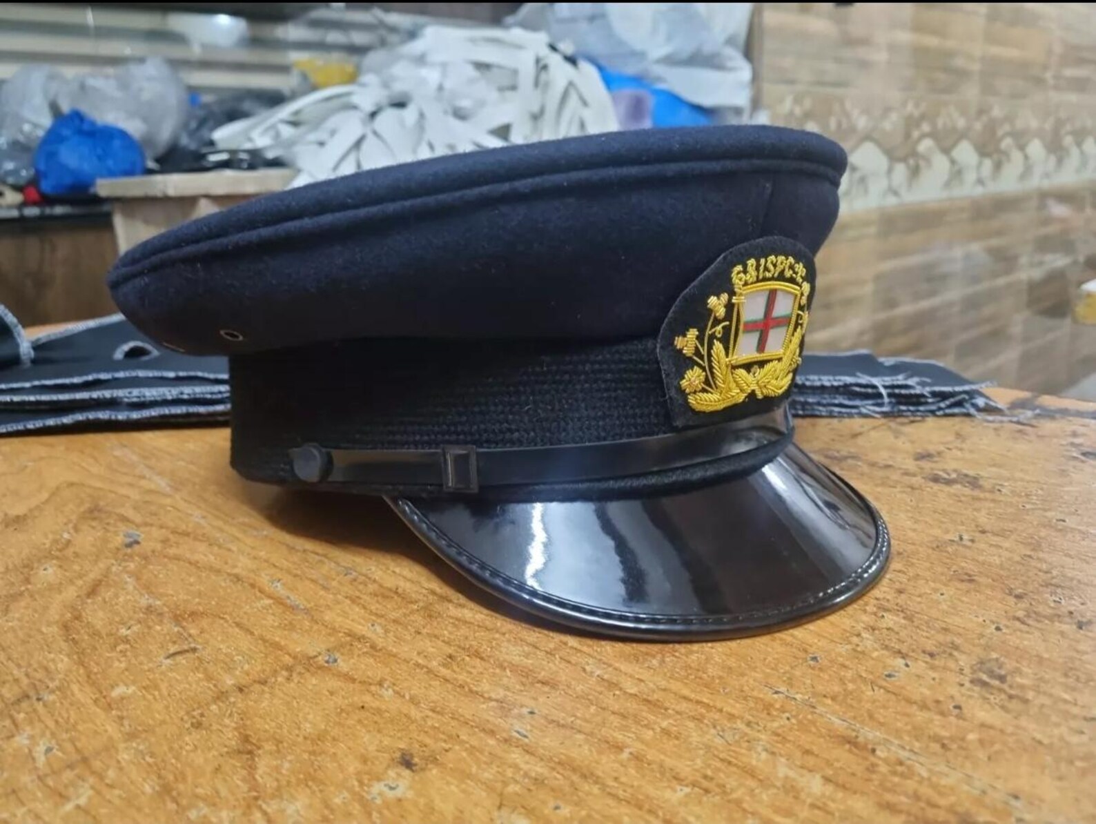 BRITISH & IRISH Ferries Quality Officers Hat Gold Wire Badge 40/50'S ...