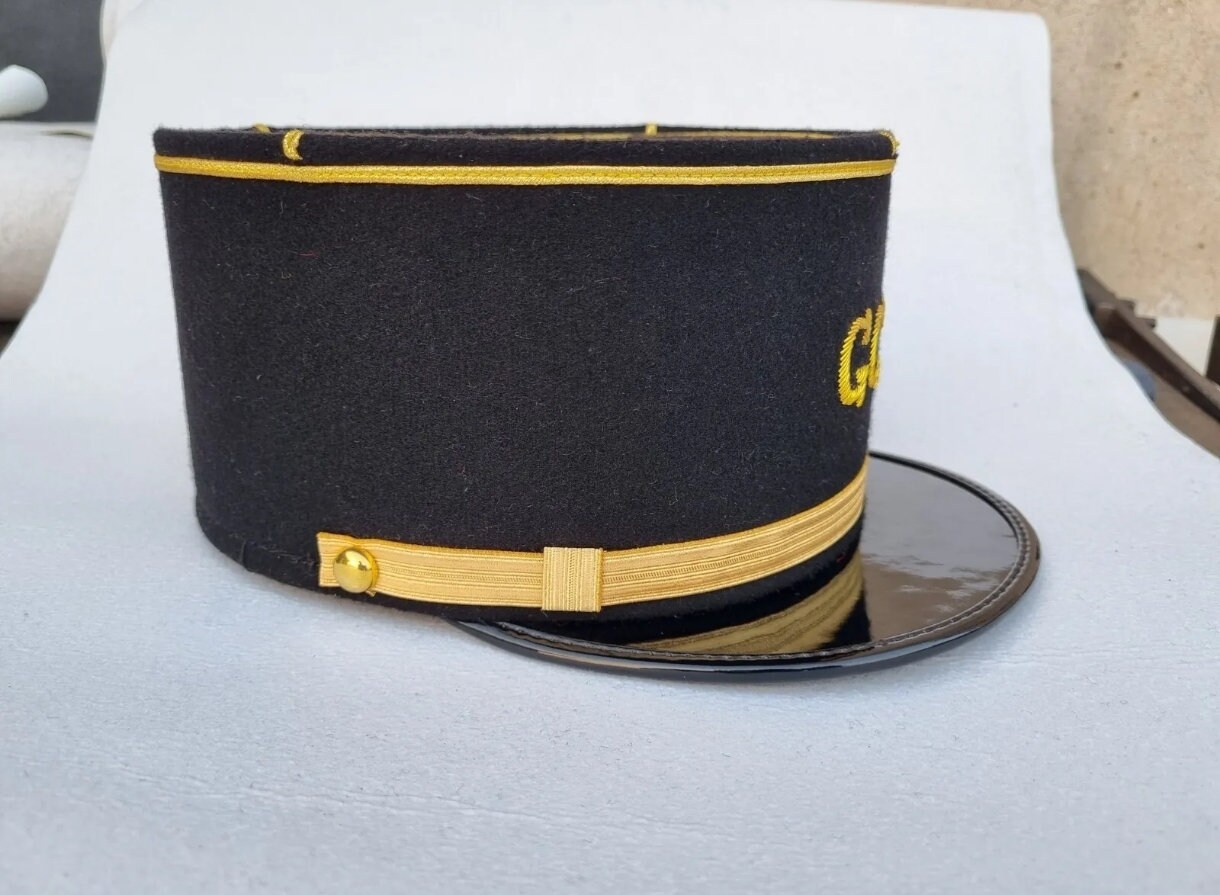 1935 French Gendarme Hat, Police Uniform Cap, Garde Champetre Kepi - Etsy
