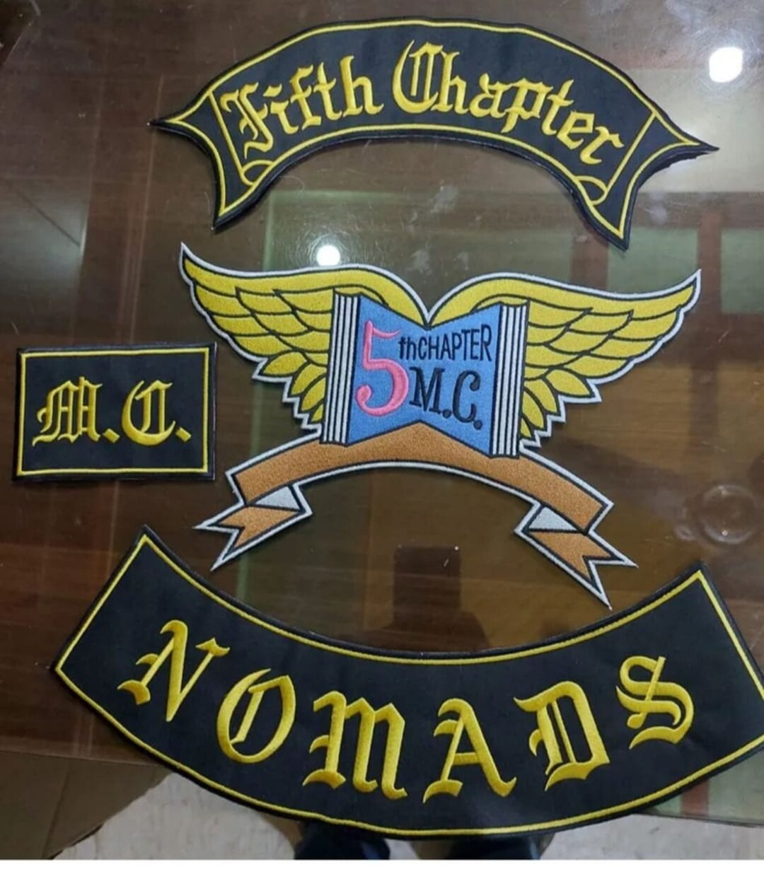 Fifth Chapter Mc Nomads Embroidery Patches Set of 4pcs Iron On - Etsy