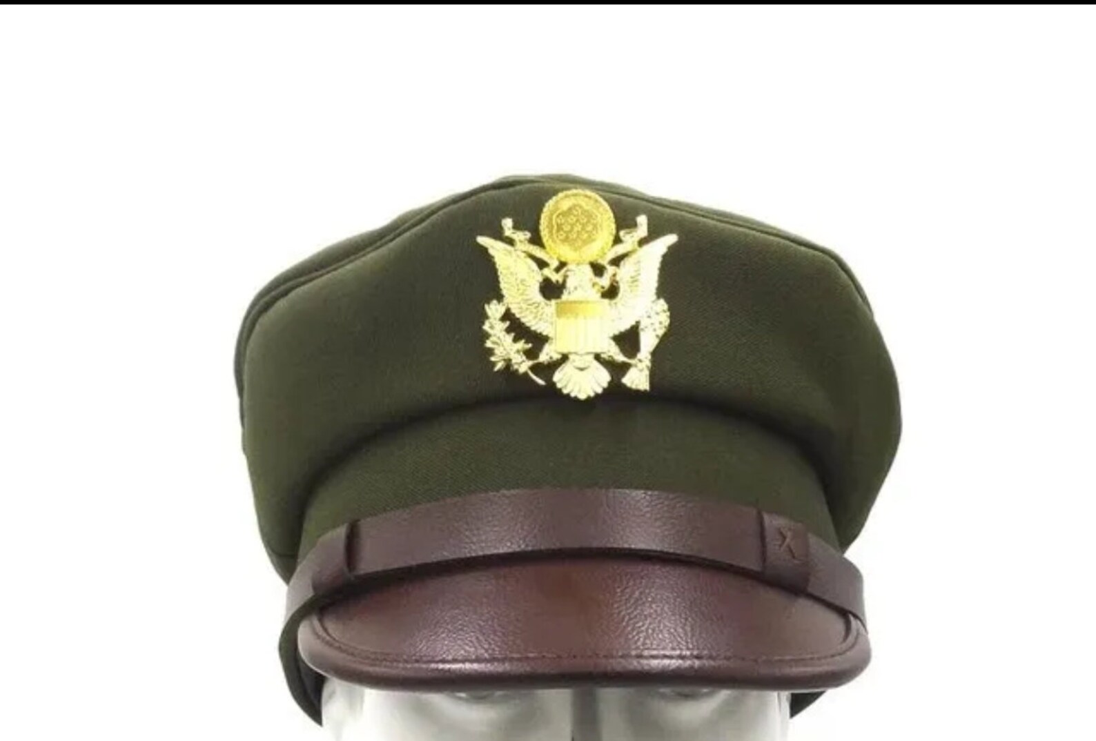 WWII US Air Force USAF Officer Cap Hat With Golden Color Badge Air ...