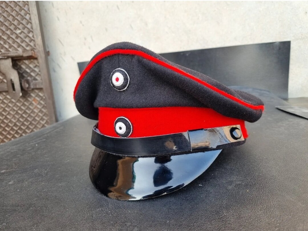 New Reproduction WW1 German Officer Hat Cap High Quality Hand Made All ...