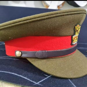WW2 British Army General Staff Officers Peak Visor Cap Colonel and ...