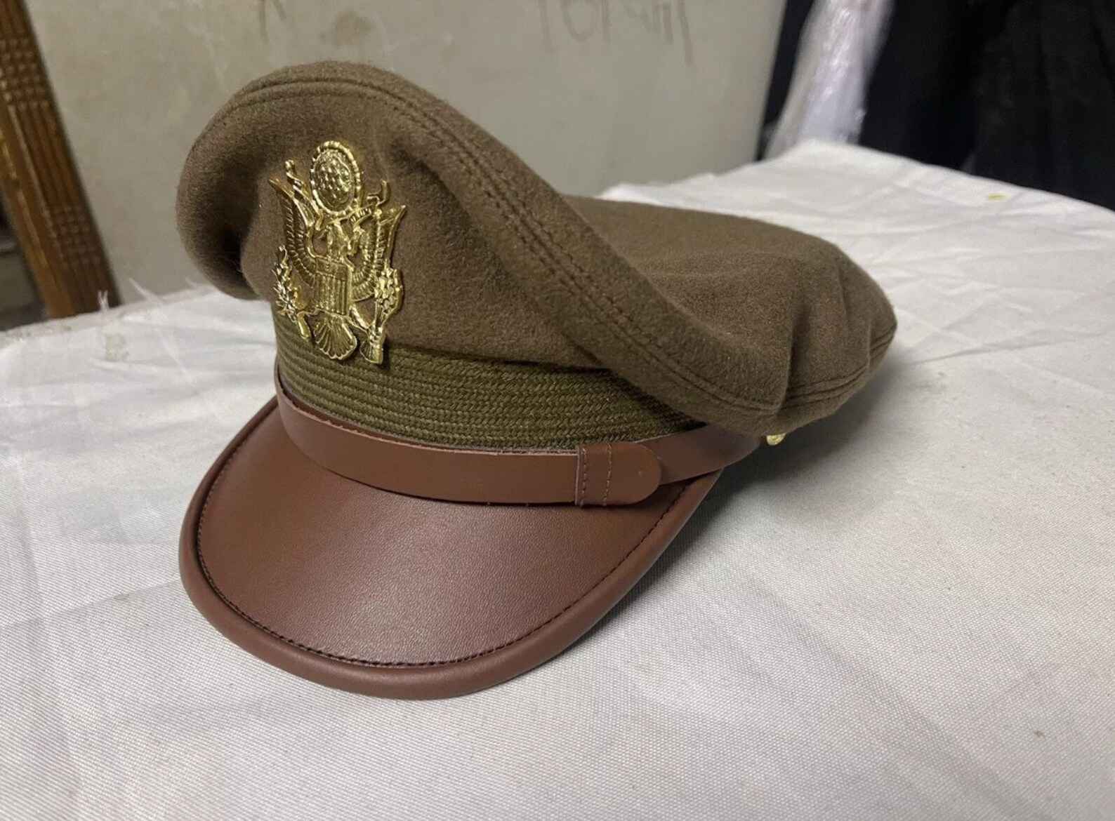 WW2 USA Army Officer Repo Peak Cap / Crusher All Sizes Available - Etsy