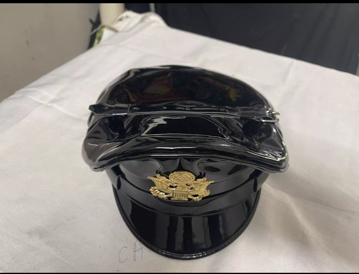 Finest Soft Shinny PVC Muir Cap Peaked Cap Biker Cap Officer Cap All ...
