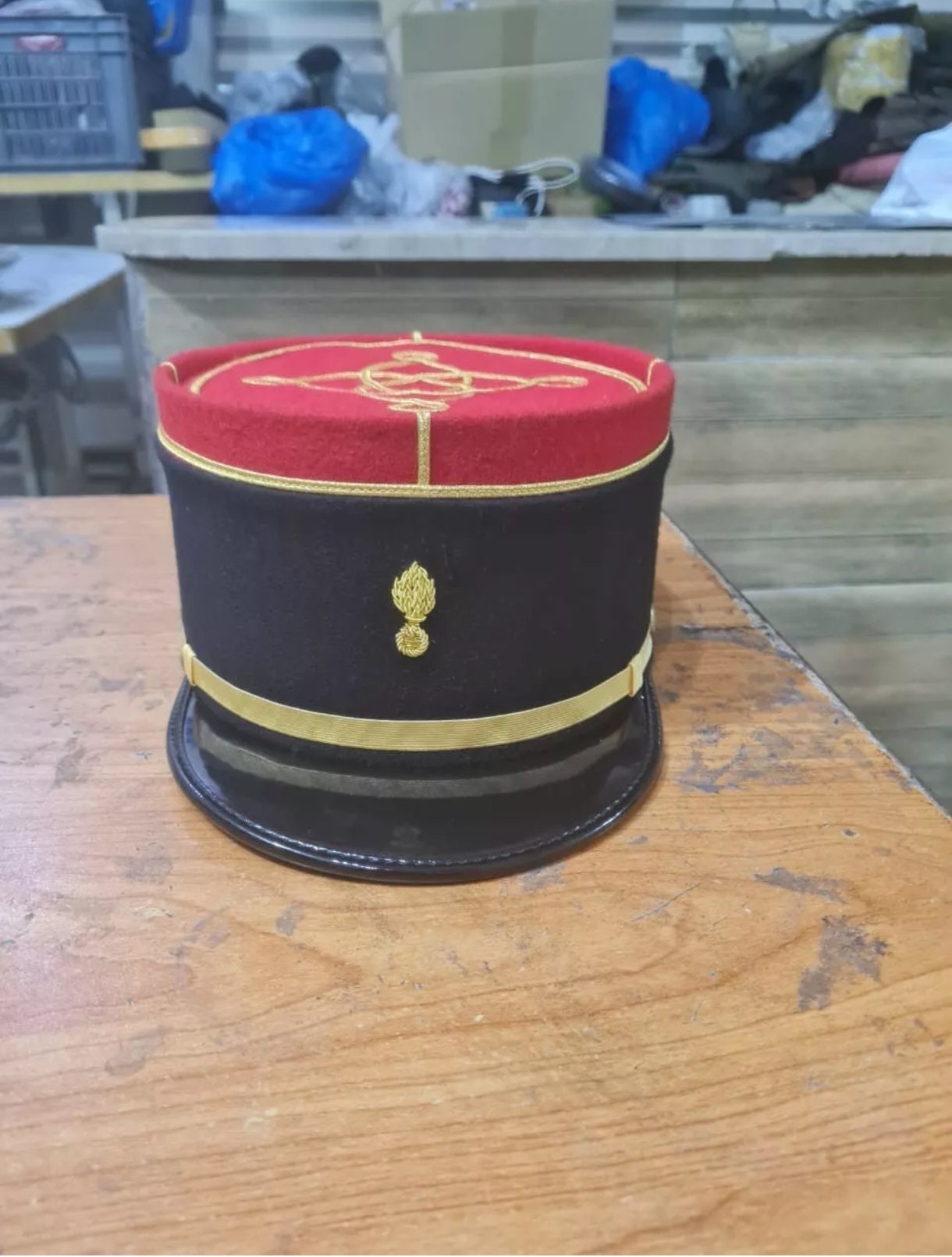 WW2 French Military Kepi, France Army Embroidery Cap, Officer Peak ...