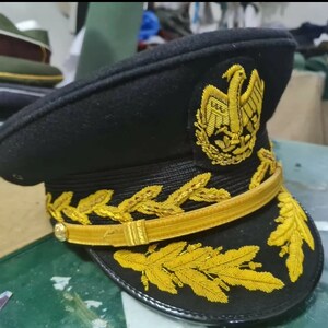 WW2 Mexican Army Military General Officers Dress Visor Hat Cap All Size ...