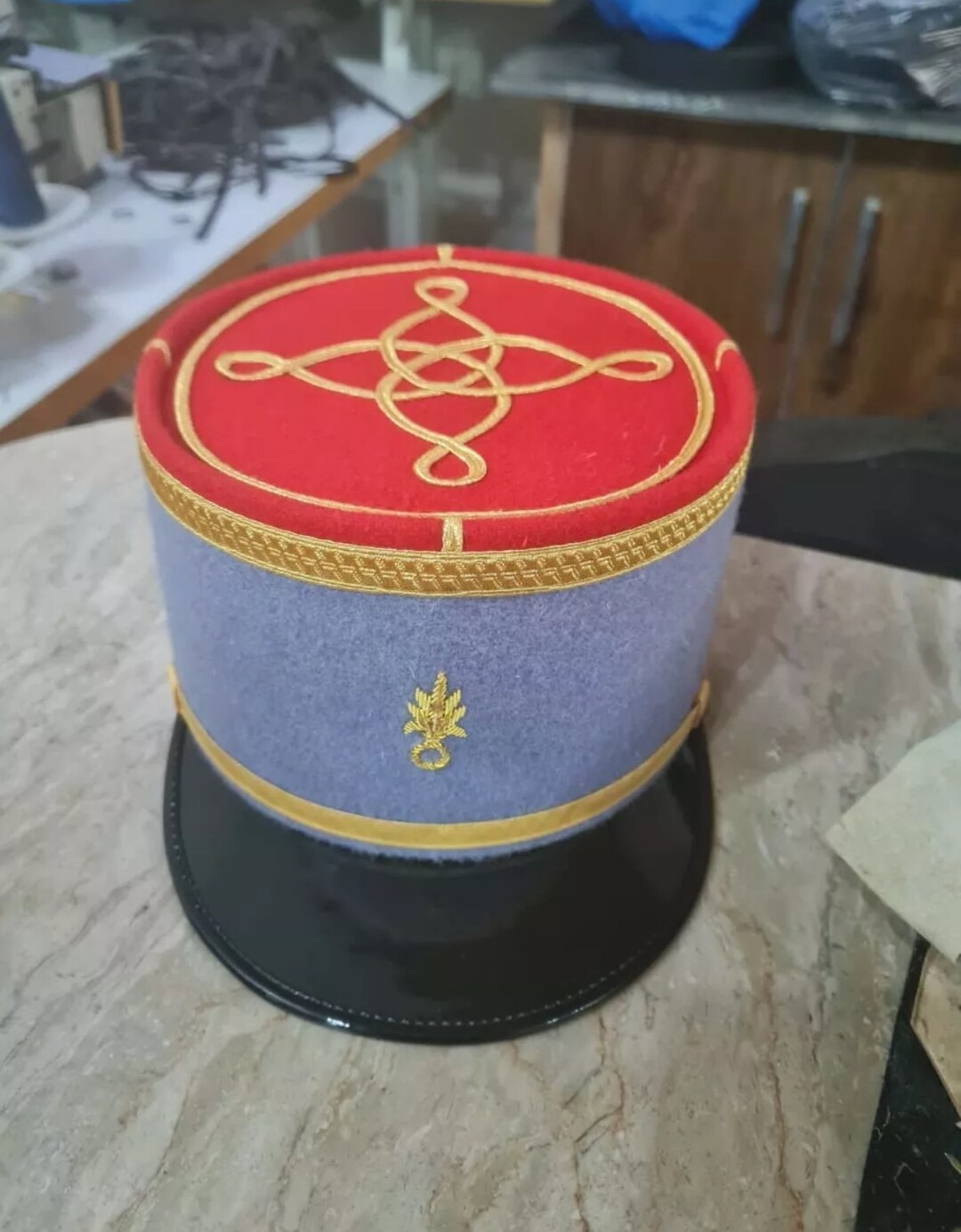 WW2 French Military Kepi, France Army Embroidery Cap, Officer Peak ...