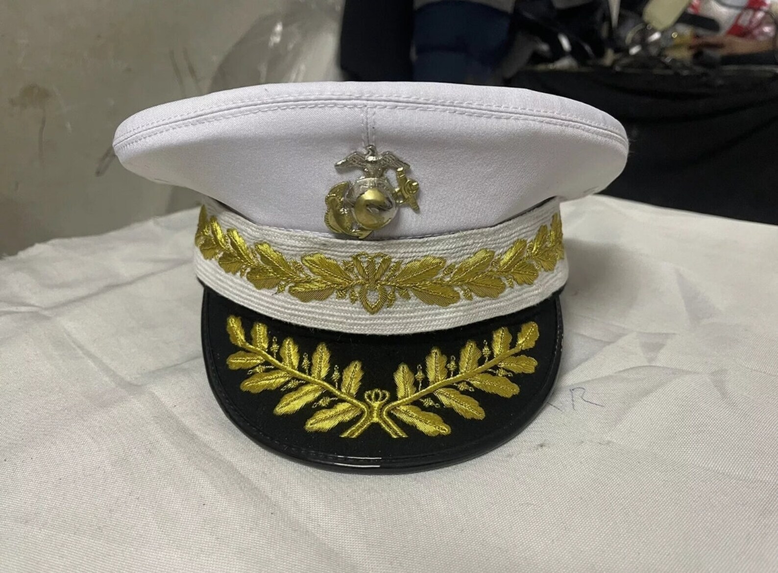 Vietnam Era WW2 Salute Uniforms USMC Commandant Dress White Hat All ...