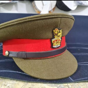 WW2 British Army General Staff Officers Peak Visor Cap Colonel and ...