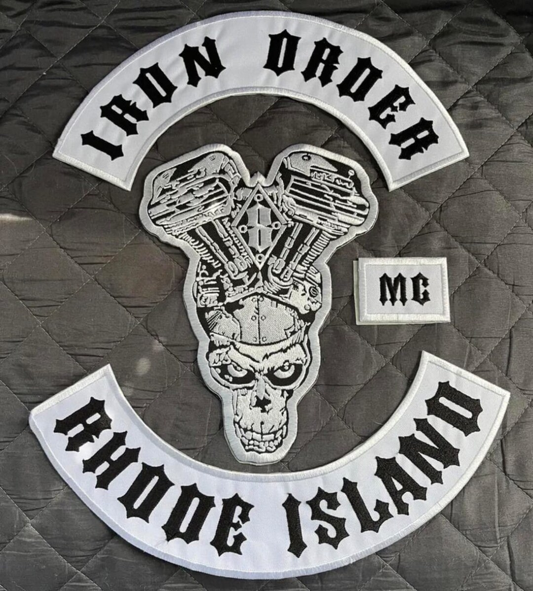 Iron Order Rhode Island MC Embroidery Patches Set - Etsy