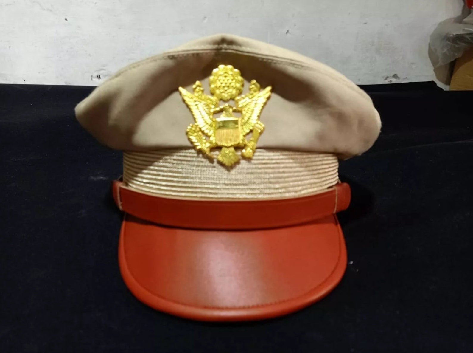 WW2 USA Army Officer Repo Peak Cap / Crusher All Sizes Available - Etsy