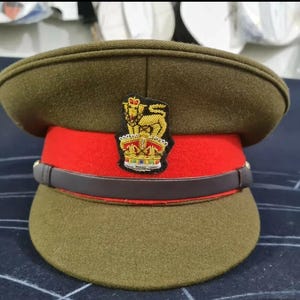 WW2 British Army General Staff Officers Peak Visor Cap Colonel and ...