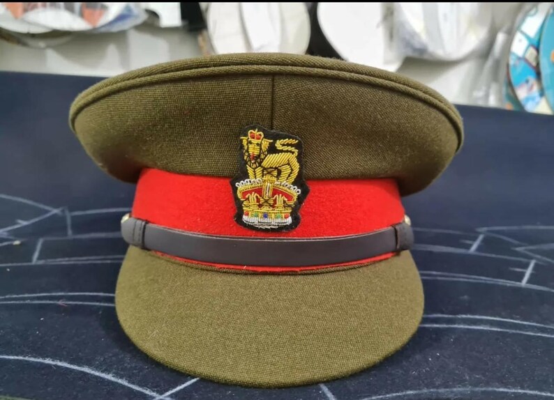 WW2 British Army General Staff Officers Peak Visor Cap Colonel and ...