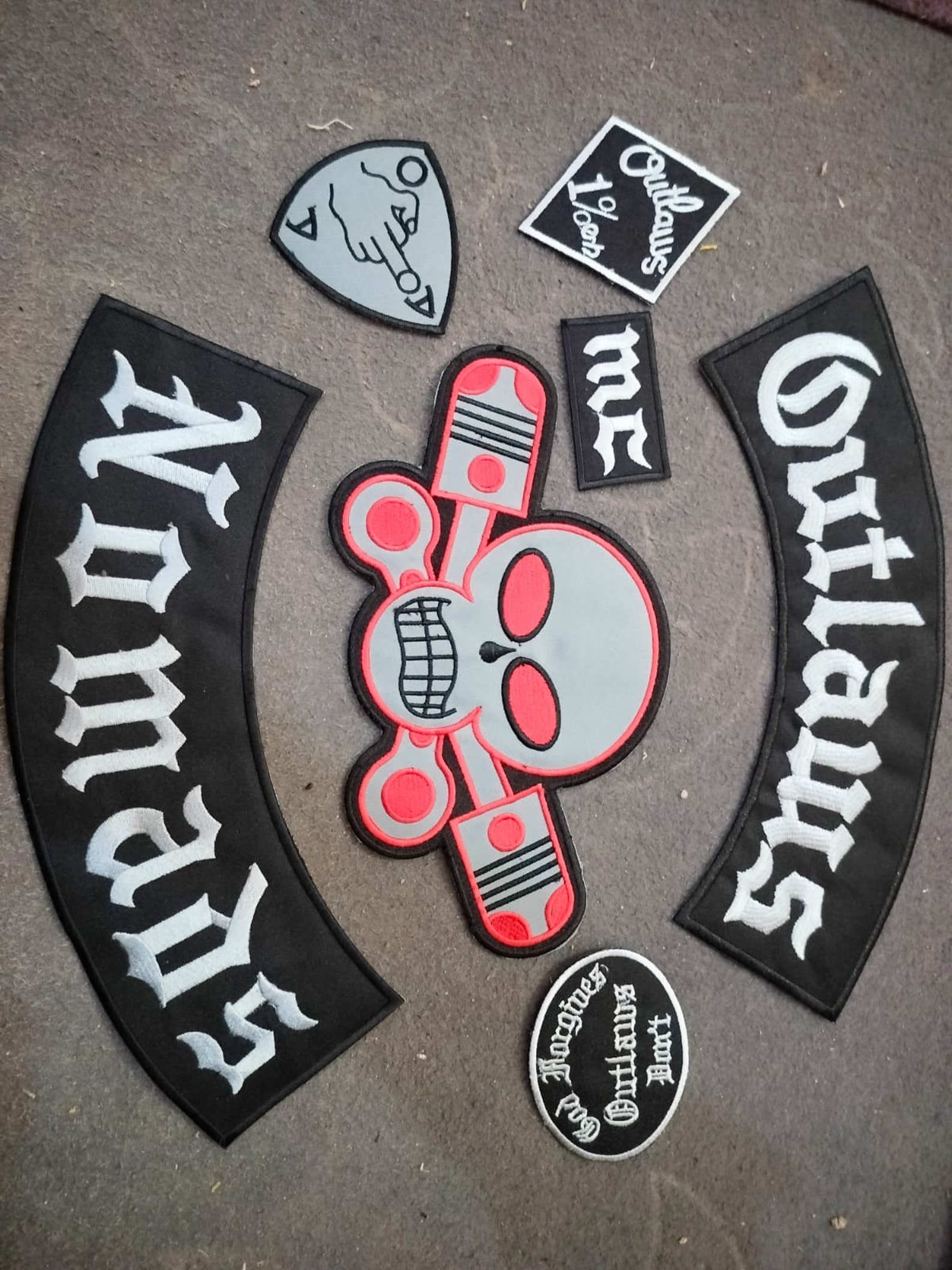 Outlaws Chicago and Outlaws Nomads Embroidery Patches Set Iron On - Etsy