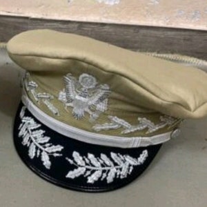 US Army Peak Cap General Douglas Macarthur's Uniform Military Khaki Hat ...