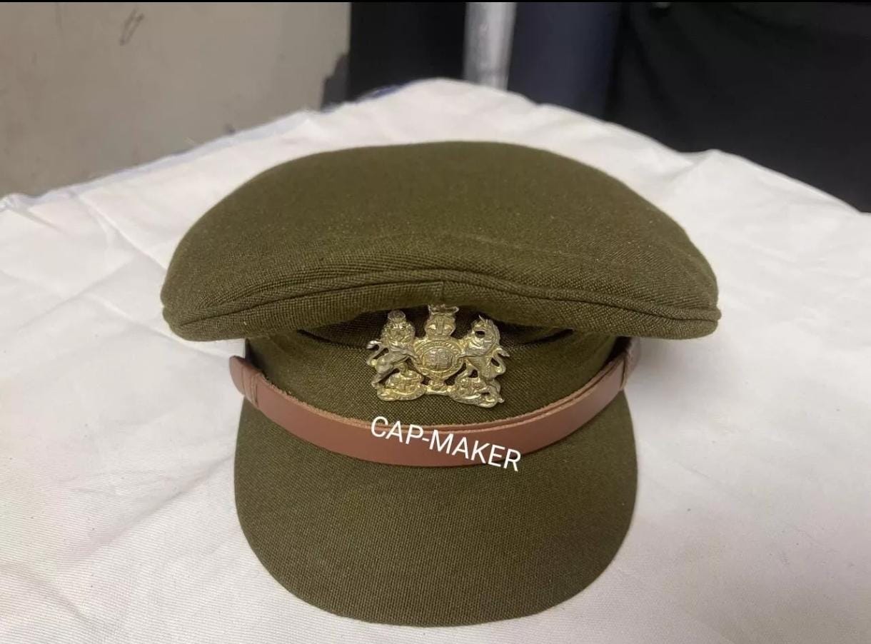 WW2 British Army Officers General Service Corps Peaked Cap All Sizes ...