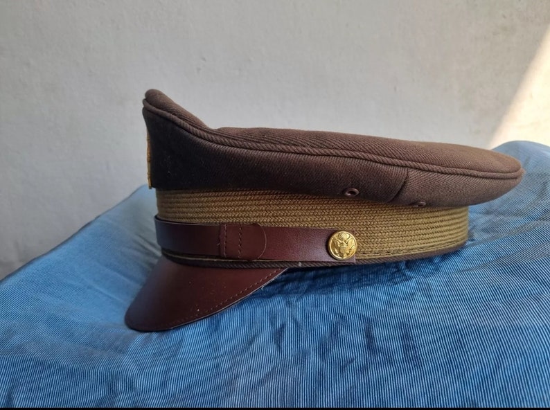 WW2 USA USAAF Officers Uniform Visor Hat Crusher Stylw Cap All Size ...