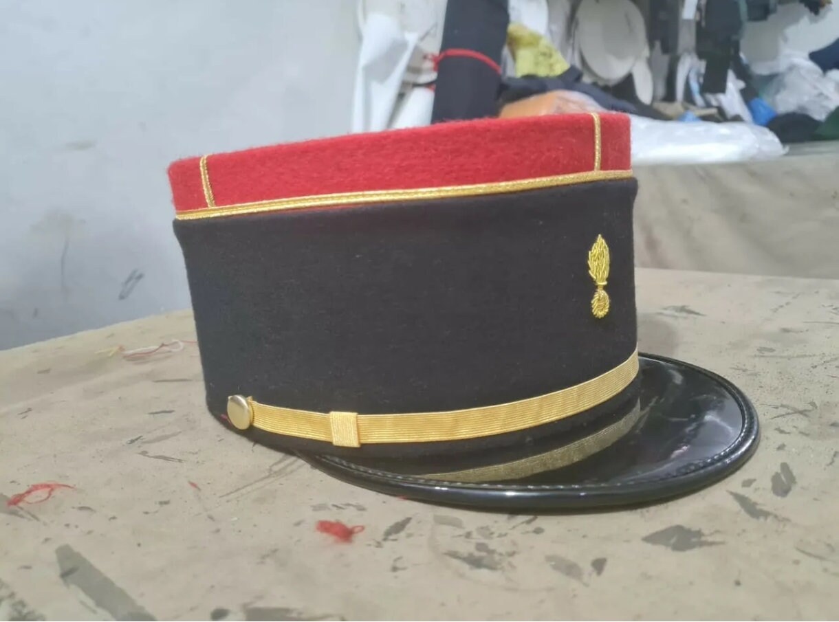 WW2 French Military Kepi, France Army Embroidery Cap, Officer Peak ...
