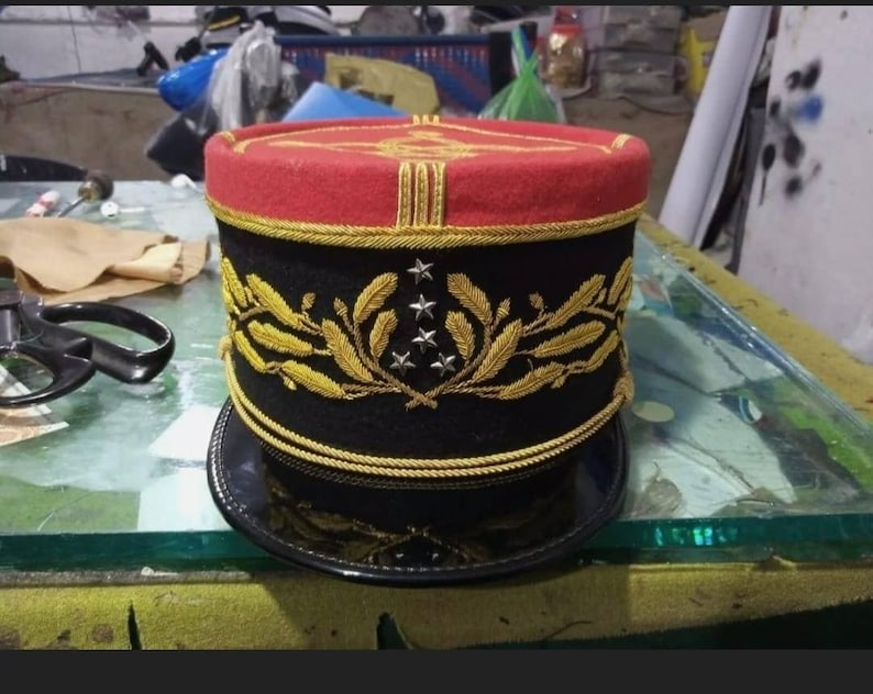 Replica Rare Wwi French Army General Classic III Kepi Hand Made All ...