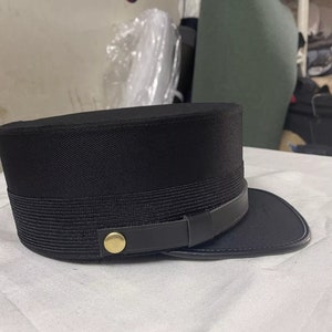 Train Conductor Railway Cap Railroad Officer Style Hat All Sizes ...