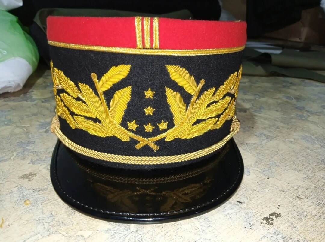 WW2 French Military Kepi, France Army Embroidery Cap, Reproduction ...