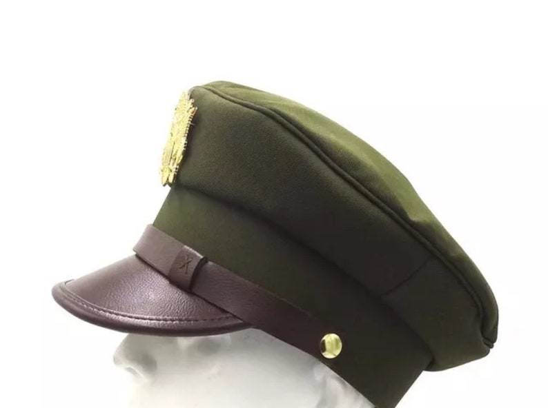WWII US Air Force USAF Officer Cap Hat With Golden Color Badge Air ...