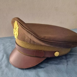 WW2 USA USAAF Officers Uniform Visor Hat Crusher Stylw Cap All Size ...