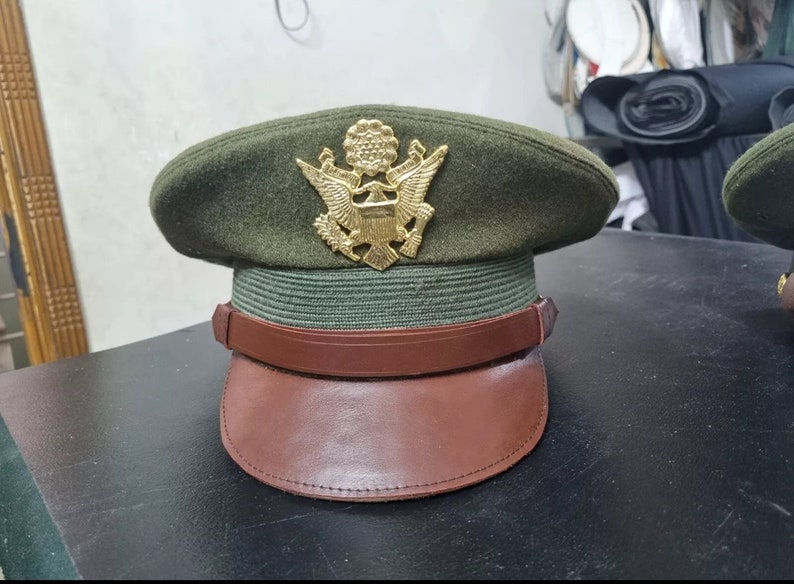WW2 US Army Officer Visor Hat Cap All Sizes Available - Etsy