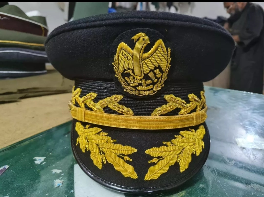 WW2 Mexican Army Military General Officers Dress Visor Hat Cap All Size ...