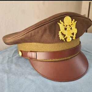 WW2 USA USAAF Officers Uniform Visor Hat Crusher Stylw Cap All Size ...