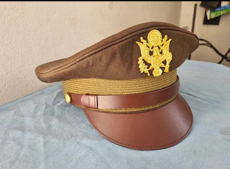 WW2 USA USAAF Officers Uniform Visor Hat Crusher Stylw Cap All Size ...