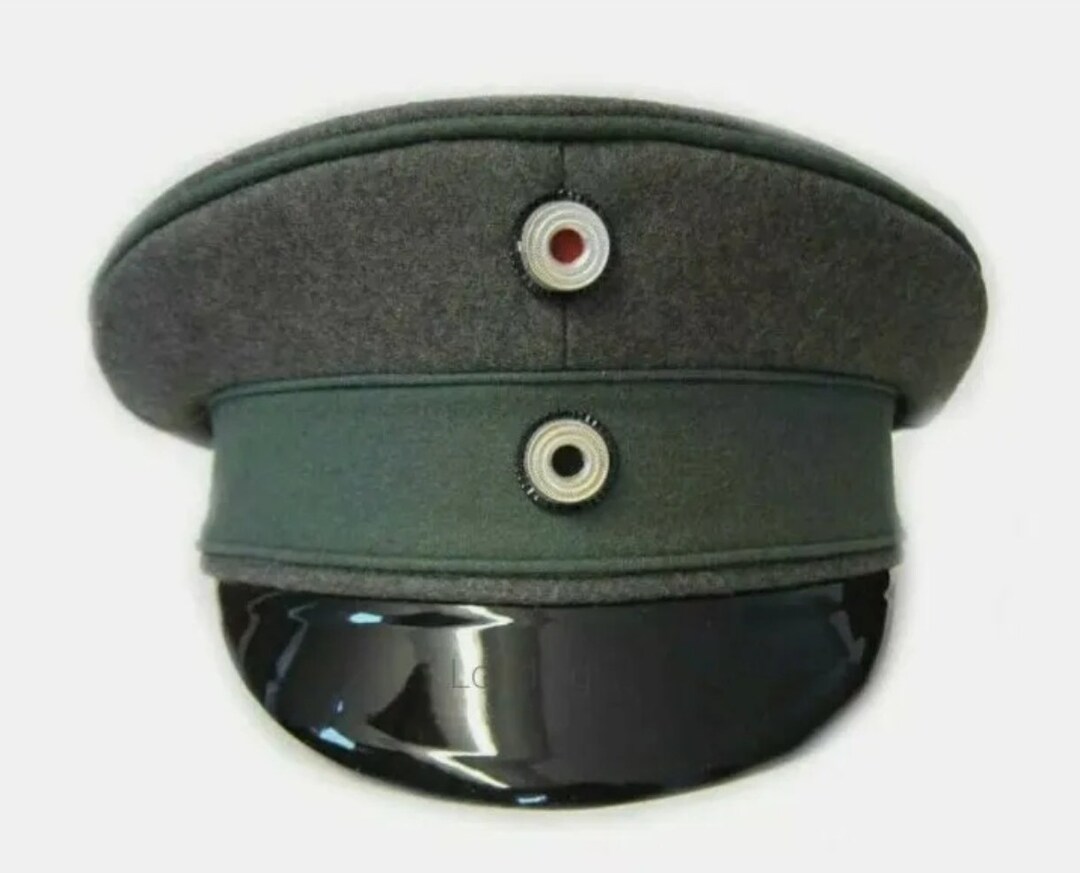 WW1 German Officer Field Cap Vulcanfibre Visor Cap - Etsy