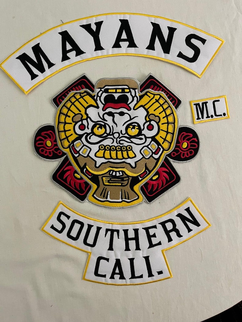 Mayans Southerncali Mc Embroidery Patches Set of 4pcs Iron On - Etsy