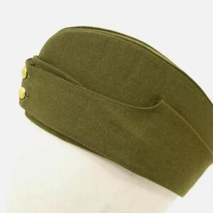 British Army Side Cap 1940's WW2 Forage Chip Hat Uniform Khaki Green ...