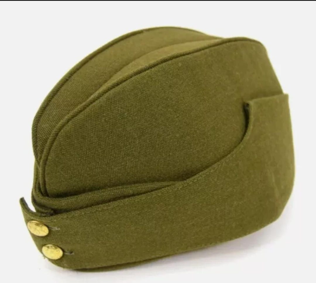 British Army Side Cap 1940's WW2 Forage Chip Hat Uniform Khaki Green ...