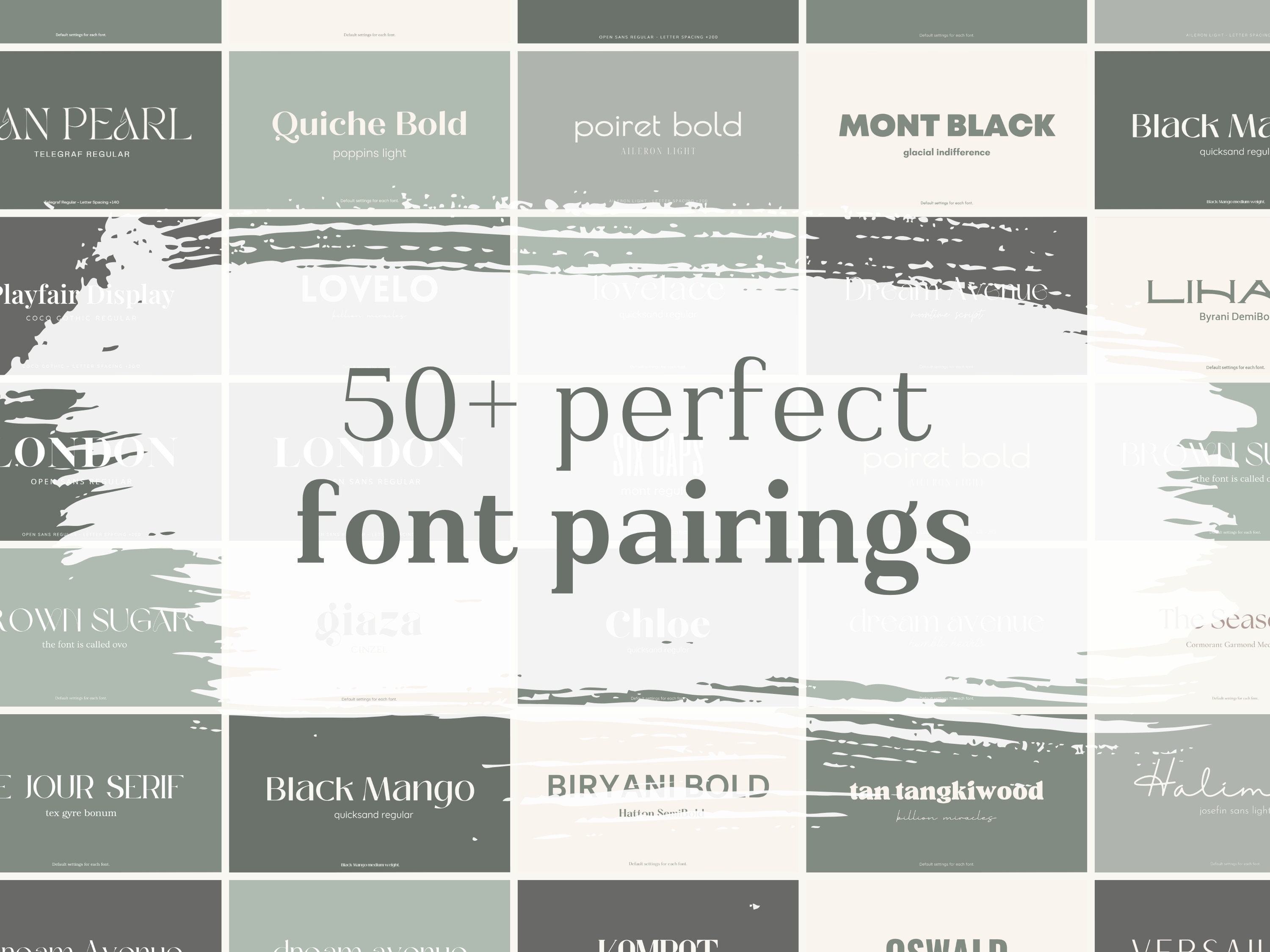 50+ Perfect Font Pairings | Canva Templates | Branding Templates ...