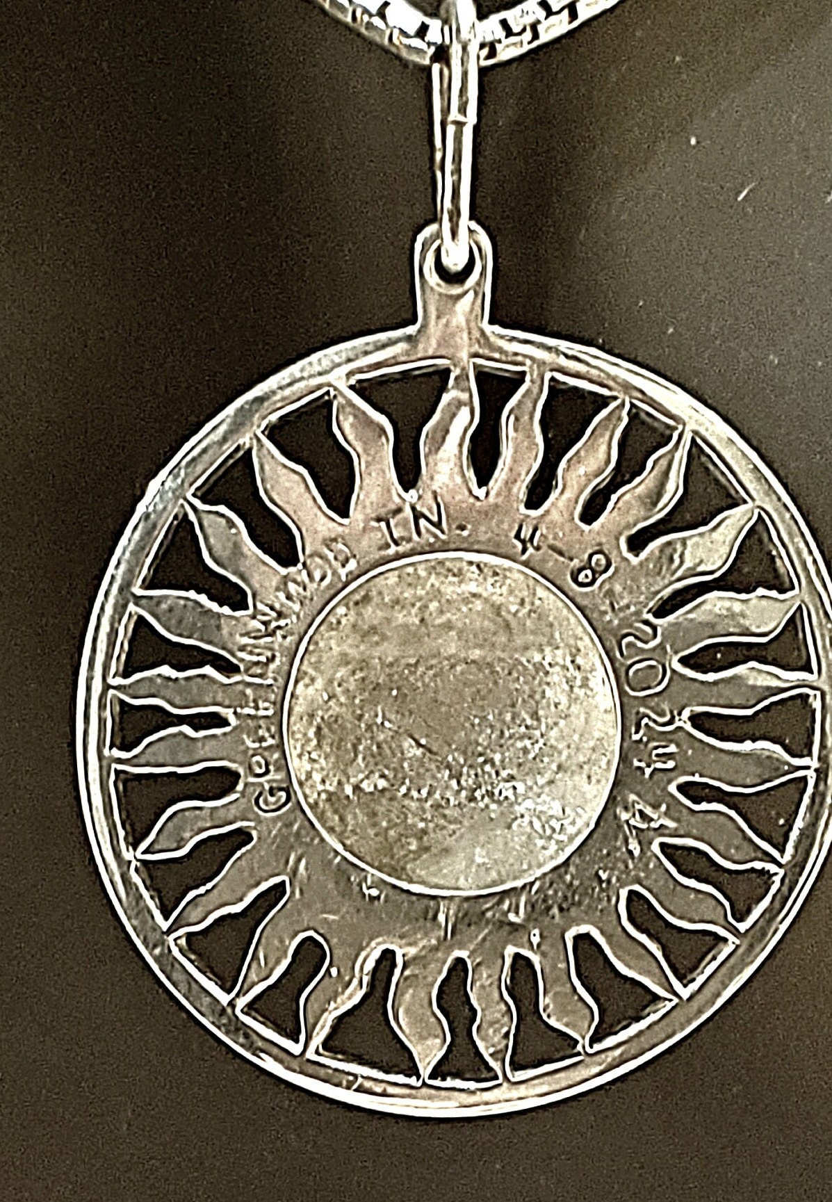 Commemorative 2024 Total Solar Eclipse Pendant - Etsy