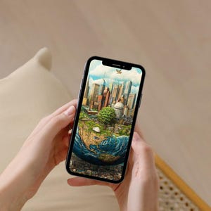 Sustainable City Digital Art Print – Sdg-inspired AI Artwork – Urban ...