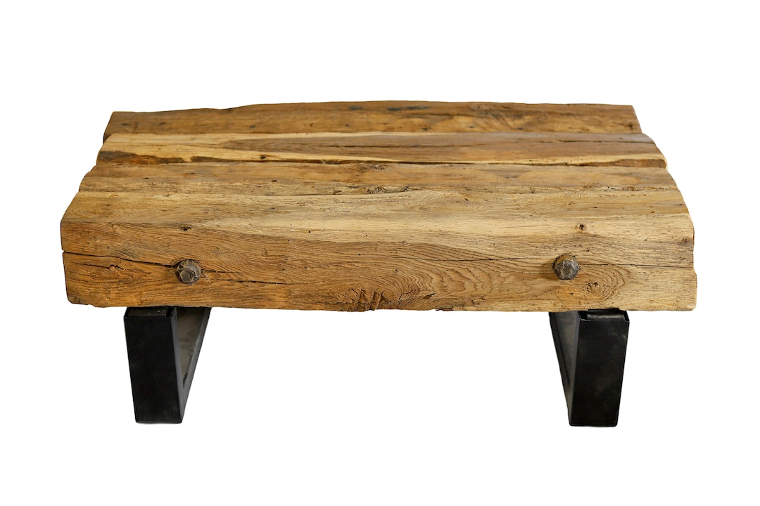 Reclaimed Wood Coffee Table, Barn Beam Table, Rustic Coffee Table ...
