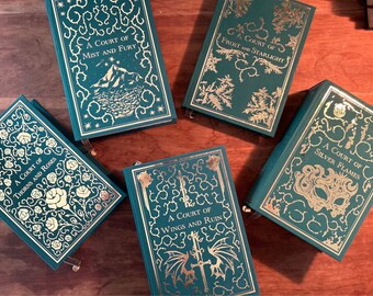 ACOTAR Book Set, A Court of Thorns and Roses Complete Set, Hardcover Rebound Books Into Special ...