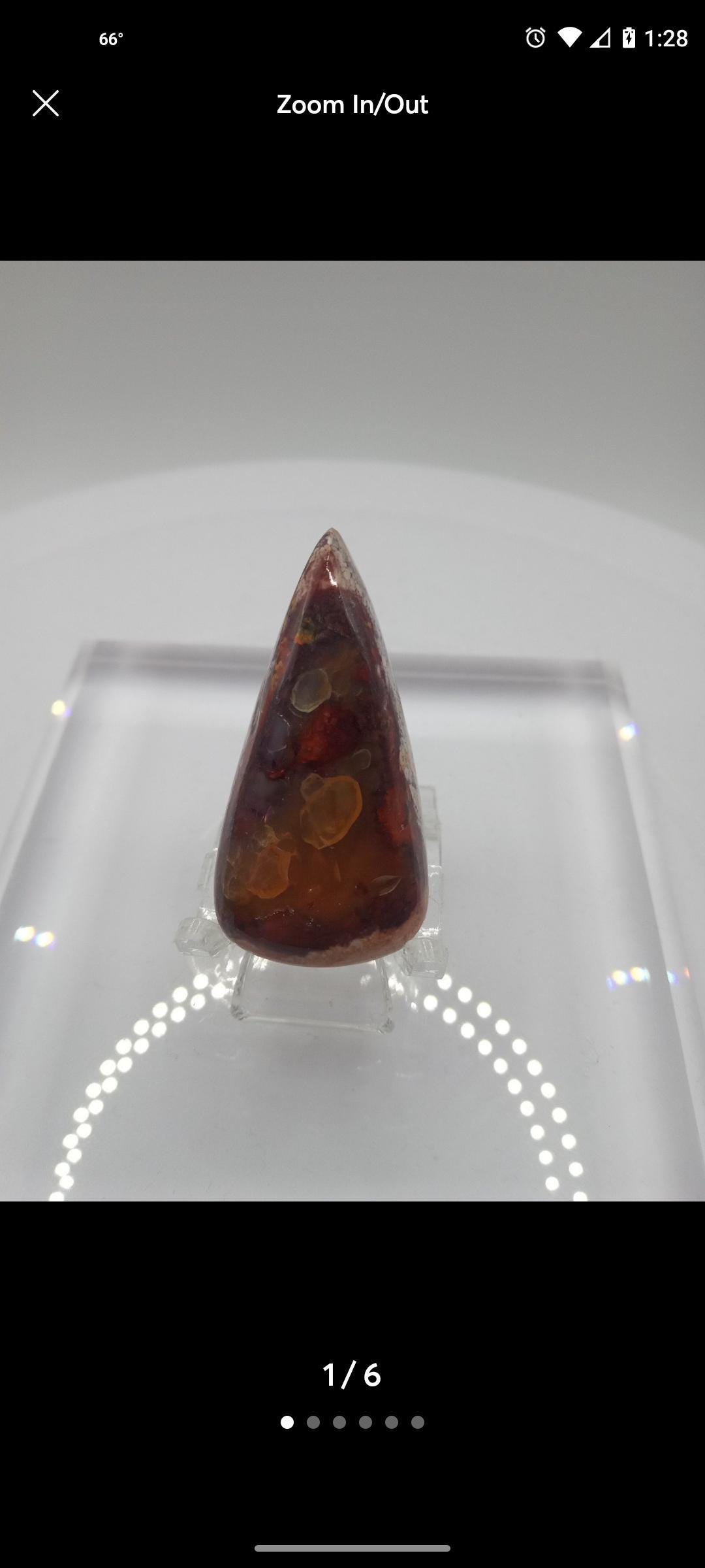 Unbelievable Huge Cantera( Mexican Fire Opal) Display Cabochon 1-1/2 ...