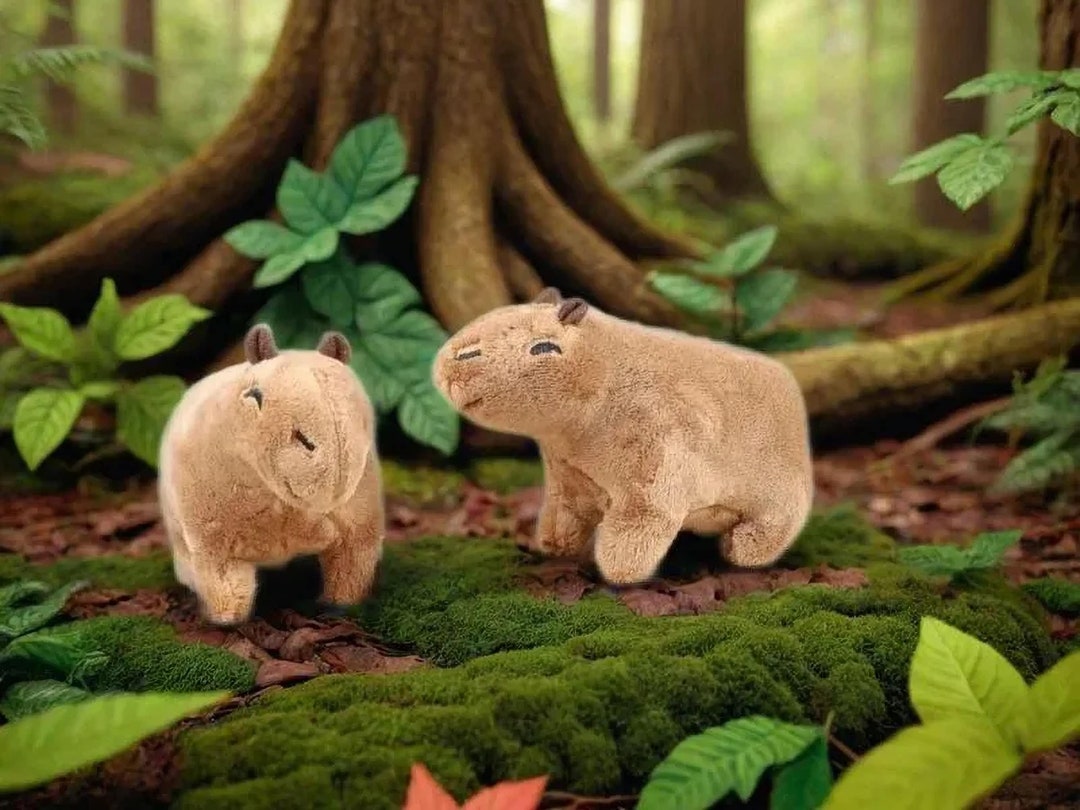 Capybara Plushie Cute and Cuddly Pig Plush, Weighted Stuffed Animal ...