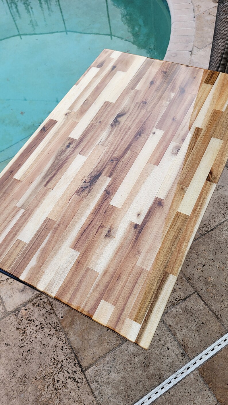 Epoxy Butcher Block Table - Etsy
