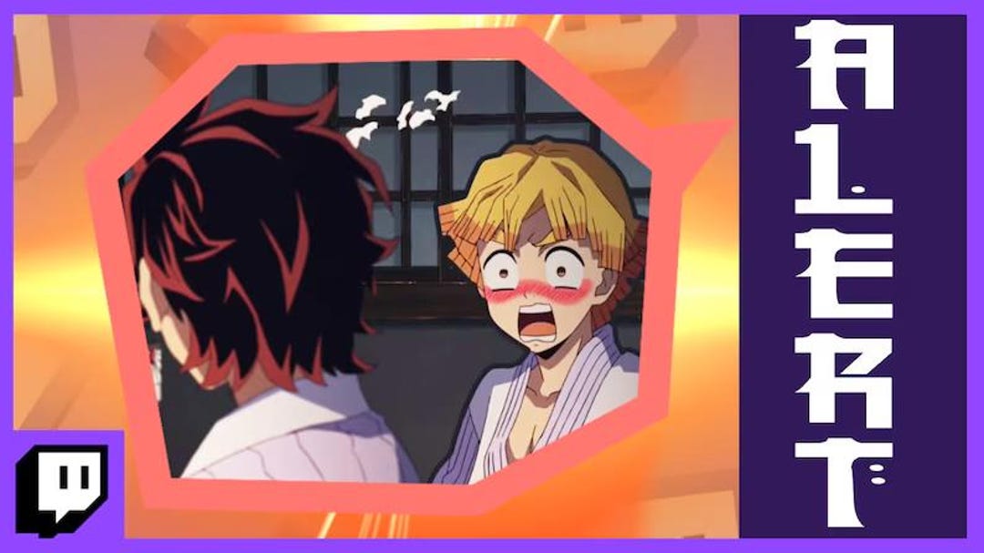 Kawaii Anime Twitch Alert Hero Screaming | Alerts, Stingers & Overlays ...